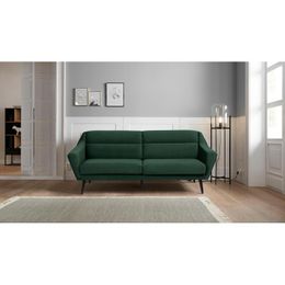 OTTO home 3-Sitzer &raquo;Bille&laquo; mit Naht im R&uuml;ckenkissen und Eiche-Beinen, Design by Morten Georgsen gr&uuml;n Struktur (100% Polyester);Struktur fein (100% 