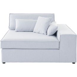 OTTO home Sofaelement &raquo;Enid&laquo; als Teil eines Modulsofas, fester Sitzkomfort silber Baumwollmix (60% Baumwolle/40% Leinen);Struktur fein (100% Polyester