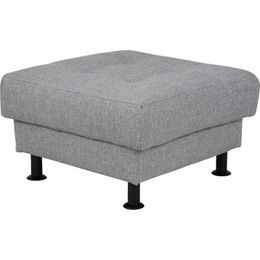 Home Affaire Polsterhocker &raquo;Bengo&laquo; passend zu &raquo;Bengo&laquo;-Sofa grau Microfaser (100% Polyester);Struktur (100% Polyester);Kunstleder