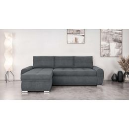 Home Affaire Ecksofa »HAVERHILL Schlafsofa mit Bettkasten, Maße B/H/T: 237/89/166 cm« L-Form mit Recamiere links oder rechts bestellbar,...