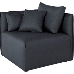 OTTO home Sofa-Eckelement &raquo;N&ouml;re&laquo; Modul - zum Zusammenstellen; in vielen Bezugsqualit&auml;ten und Farben grau Samtoptik (100% Polyester);Struktur (100% 