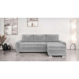Home Affaire Ecksofa »HAVERHILL Schlafsofa mit Bettkasten, Maße B/H/T: 237/89/166 cm« L-Form mit Recamiere links oder rechts bestellbar,...