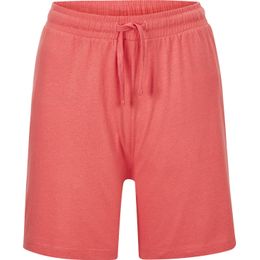 wäschepur Damen Shortys in Jersey-Qualität gelb-grapefruit-bedruckt + weiß-grapefruit, Größe 44/46