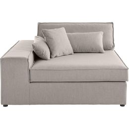 OTTO home Sofaelement &raquo;Enid&laquo; als Teil eines Modulsofas, fester Sitzkomfort beige Baumwollmix (60% Baumwolle/40% Leinen);Struktur fein (100% Polyester)