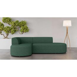 OTTO HOME Ecksofa »Ecksofa Tvinne mit Ottomane links oder rechts bestellbar« L-Form, mit Wellenunterfederung, BxTxH 260x170x73 cm grün