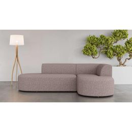 OTTO home Ecksofa &raquo;Ecksofa Tvinne mit Ottomane links oder rechts bestellbar&laquo; L-Form, mit Wellenunterfederung, BxTxH 260x170x73 cm braun 100% Polyester