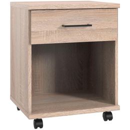 wimex Rollcontainer »Home Desk« mit 1 Schublade, 46cm breit, 58cm hoch Eiche Sägerau Nachbildung