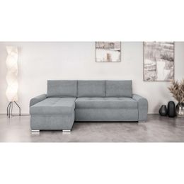 Home Affaire Ecksofa »HAVERHILL Schlafsofa mit Bettkasten, Maße B/H/T: 237/89/166 cm« L-Form mit Recamiere links oder rechts bestellbar,...