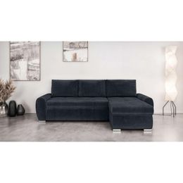 Home Affaire Ecksofa »HAVERHILL Schlafsofa mit Bettkasten, Maße B/H/T: 237/89/166 cm« L-Form mit Recamiere links oder rechts bestellbar,...