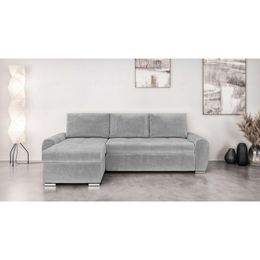 Home Affaire Ecksofa »HAVERHILL Schlafsofa mit Bettkasten, Maße B/H/T: 237/89/166 cm« L-Form mit Recamiere links oder rechts bestellbar,...