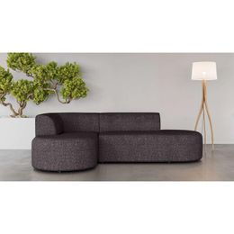 OTTO HOME Ecksofa »Ecksofa Tvinne mit Ottomane links oder rechts bestellbar« L-Form, mit Wellenunterfederung, BxTxH 260x170x73 cm anthrazit