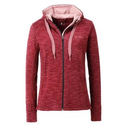 DEPROC Active Kapuzensweatshirt »SWEAT GILFORD MELANGE WOMEN« aus funktionalem Piqué-Fleece bordeaux 46 (L) 46 (L) Gemütliche Fitnessjacke mit...
