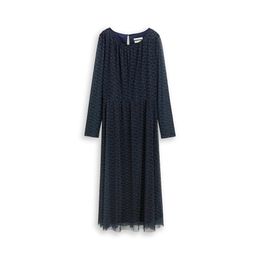 Tom Tailor Kleid Damen Gr&ouml;&szlig;e 46 blau / dunkelblau Winterkleid
