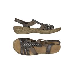 Rieker Sandalen Damen Gr&ouml;&szlig;e 38 Second Hand silber