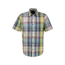 Lerros Karohemd mit Logo Stickerei faded yellow S - N-Gr N-Gr S Kurzarmhemd von Lerros
