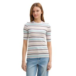 Tom Tailor Denim T-Shirt mit Streifen Muster irregular multicolor stripe S (36) S (36) T-Shirt von Tom Tailor Denim