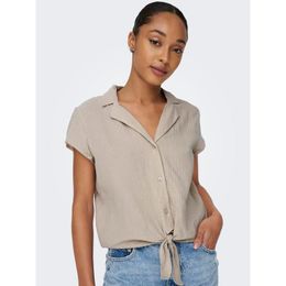 Only Kurzarmbluse »ONLTHYRA LIFE CAPSLEEVE SHIRT WVN« Oxford Tan M (38) M (38) Kurzes Blusenshirt von Only