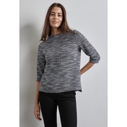 Street One 3/4-Arm-Shirt mit Boucl&eacute; Struktur Black 46 46 Shirt von Street One