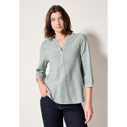Cecil Klassische Bluse mit Streifen Muster slate khaki XS (36) XS (36) Bluse von Cecil