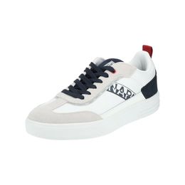 Napapijri Sneaker »Sneaker Leder/Textil« Weiß/Navy 46 46 Verschluss: Schnürung