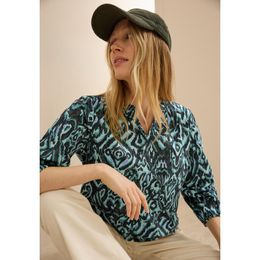 Cecil Klassische Bluse mit All-Over Print slate khaki XXL (46) XXL (46) Bluse von Cecil