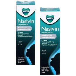 Wick Nasivin Nasenspray Erw./Schulkinder 0,5 mg/ml 2 St