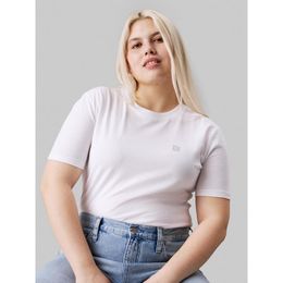 Calvin Klein Jeans Plus T-Shirt »PLUS CK EMBRO BADGE REGULAR TEE« in Großen Größen und Markenlabel Bright White XXXL(46) XXXL(46) Shirt von Calvin...