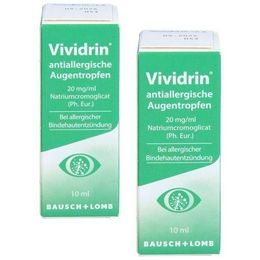 Vividrin antiallergische Augentropfen Doppelpackung 2 St