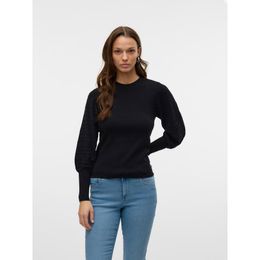 Véro Moda VERO MODA Strickpullover »VMHOLLYPOINTELLE LS O-NCK PULLOVE GA BOO« Black XS XS Pullover von Vero Moda