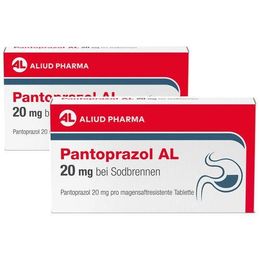 ALIUD Pantoprazol Al 20 mg bei Sodbrennen Set 2 St
