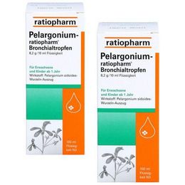 PELARGONIUM-ratiopharm Bronchialtropfen Doppelpackung 2 St