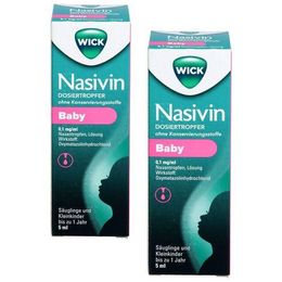 Wick Nasivin Dosiertropfer oK Baby 0,1 mg/ml Ntr 2 St