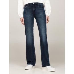 Tommy Jeans Bootcut-Jeans »MADDIE MD BC DH5161« mit Logo-Badge und Stickereien Denim Dark 26 - Länge 32 Länge 32 26 Elastischer...