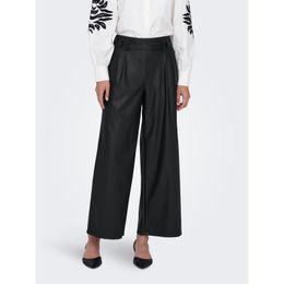 Jacqueline de Yong JDY Lederimitathose &raquo;SOYA GEGGO PU PANT JRS NOOS&laquo; Black XL (42) - L&auml;nge 32 L&auml;nge 32 XL (42) Beschichtete Hose von JDY