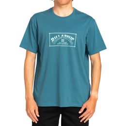 Billabong T-Shirt »Arch« Blue Lagoon M M Stoff: Baumwoll-Jersey-Stoff [160 g/m2]