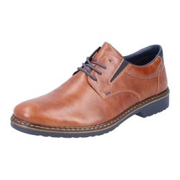Rieker Schnürschuh mit Stretcheinsatz, Freizeitschuh, Halbschuh, Schnürschuh cognac 43 43 Im Business-Look