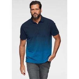MAN'S WORLD Man's World Herren Poloshirt Kurzarm, mit Polokragen, aus Piqu&eacute;-Stoff, mit stilvoller Stickerei blau XL (56/58)