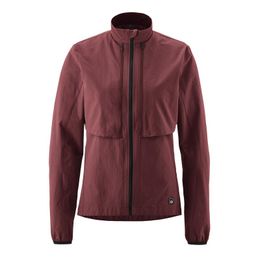 Gonso Fahrradjacke &raquo;LANZADA&laquo; Damen 2-in-1 Jacke, winddichte Radjacke mit R&uuml;ckentasche, Windjacke rotbraun 34 34 Etwas weitere Passform