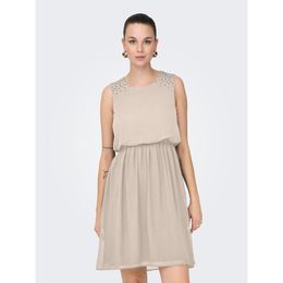 Only Minikleid &raquo;ONLSTINNA LIFE SL DETAIL DRESS WVN&laquo; Sommerkleid Pumice Stone S (36) - N-Gr N-Gr S (36) Kurzes Kleid von Only