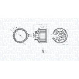 MAGNETI MARELLI Innenraumgebl&auml;se &Oslash;149mm 149mm f&uuml;r FORD USA 1791860 8E2H-18456-BB 8E2H-18456-BA 069412255010