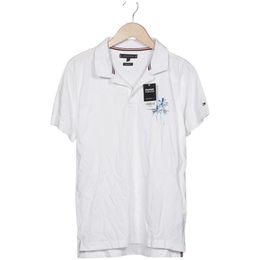 Tommy Hilfiger Poloshirt Herren Größe M Second Hand weiß
