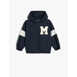 KOTON Jacke Jungen Gr&ouml;&szlig;e 122/128 nachtblau / offwhite