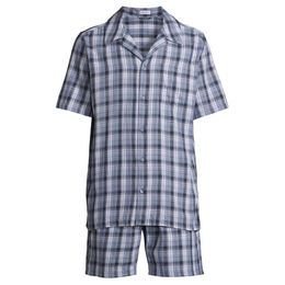 Seidensticker Pyjama kurz 'Classic Twill' Herren Gr&ouml;&szlig;e XXL blau