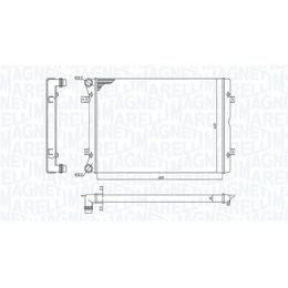 MAGNETI MARELLI K&uuml;hler, Motork&uuml;hlung f&uuml;r FORD VAG 3M218005AA 1212576 7M3121253F 350213196100
