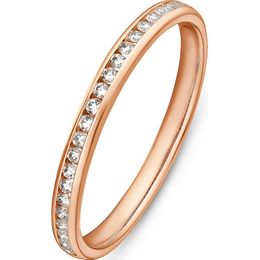 Christ Ring Damen Größe 50 rosegold / transparent
