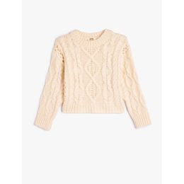 KOTON Pullover M&auml;dchen Gr&ouml;&szlig;e 110/116 puder