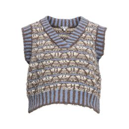 Object Pullunder 'OBJNunu' Damen Gr&ouml;&szlig;e L hellbeige / hellblau / schoko