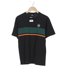 Sergio Tacchini T-Shirt Herren Gr&ouml;&szlig;e L Second Hand schwarz