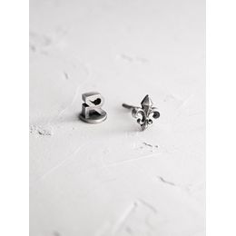 Reytel Earring 'FLEUR DE LIS' male Silver size One Size