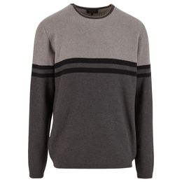 INDICODE JEANS Pullover 'Jaluf' Herren Gr&ouml;&szlig;e S grau / dunkelgrau / schwarz